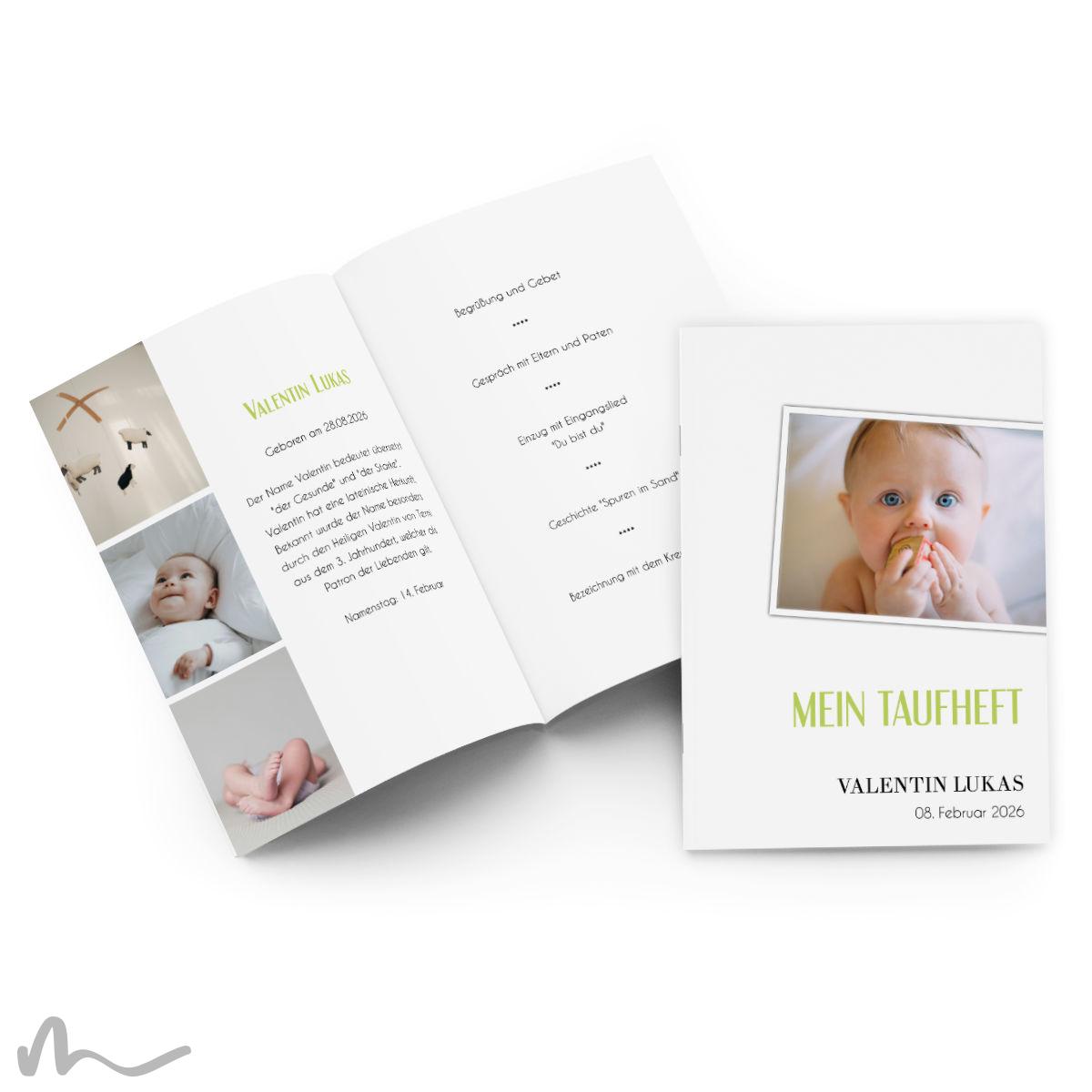 Kirchenheft Taufe Easy Three 15 x 21 cm - Momentu