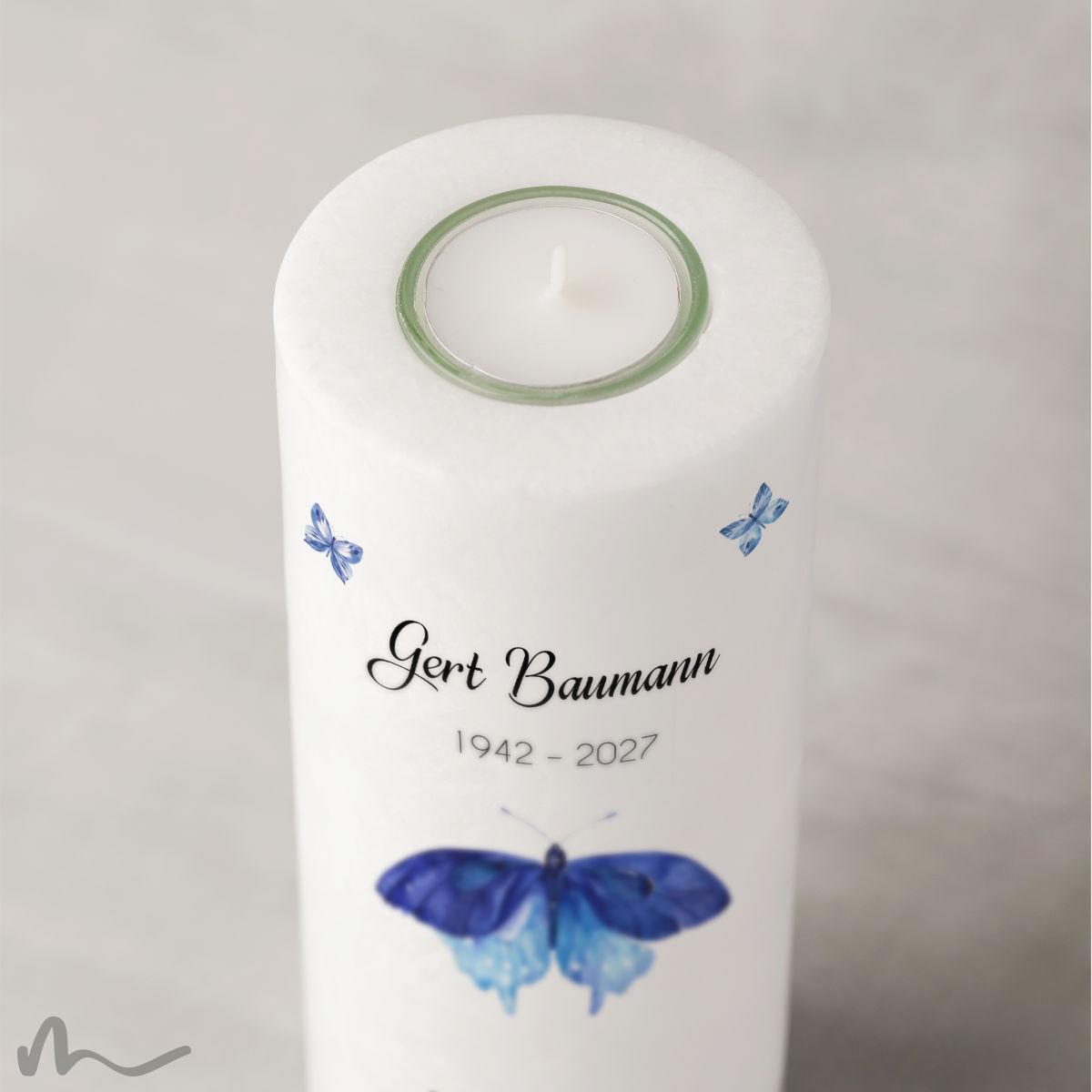 Trauerkerze Stille Stunde 8 x 20 cm - Momentu