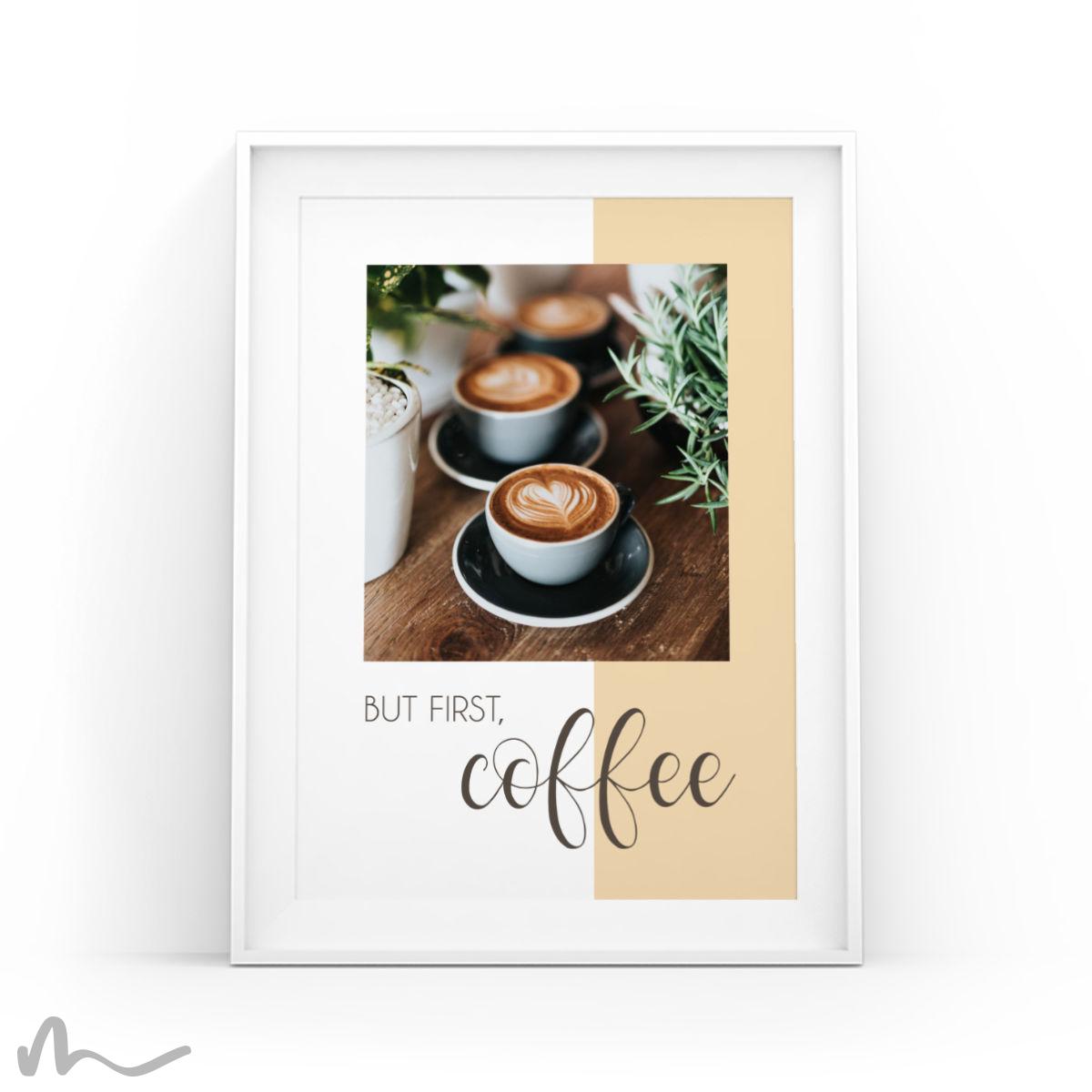 Poster Coffee Hochformat - Momentu