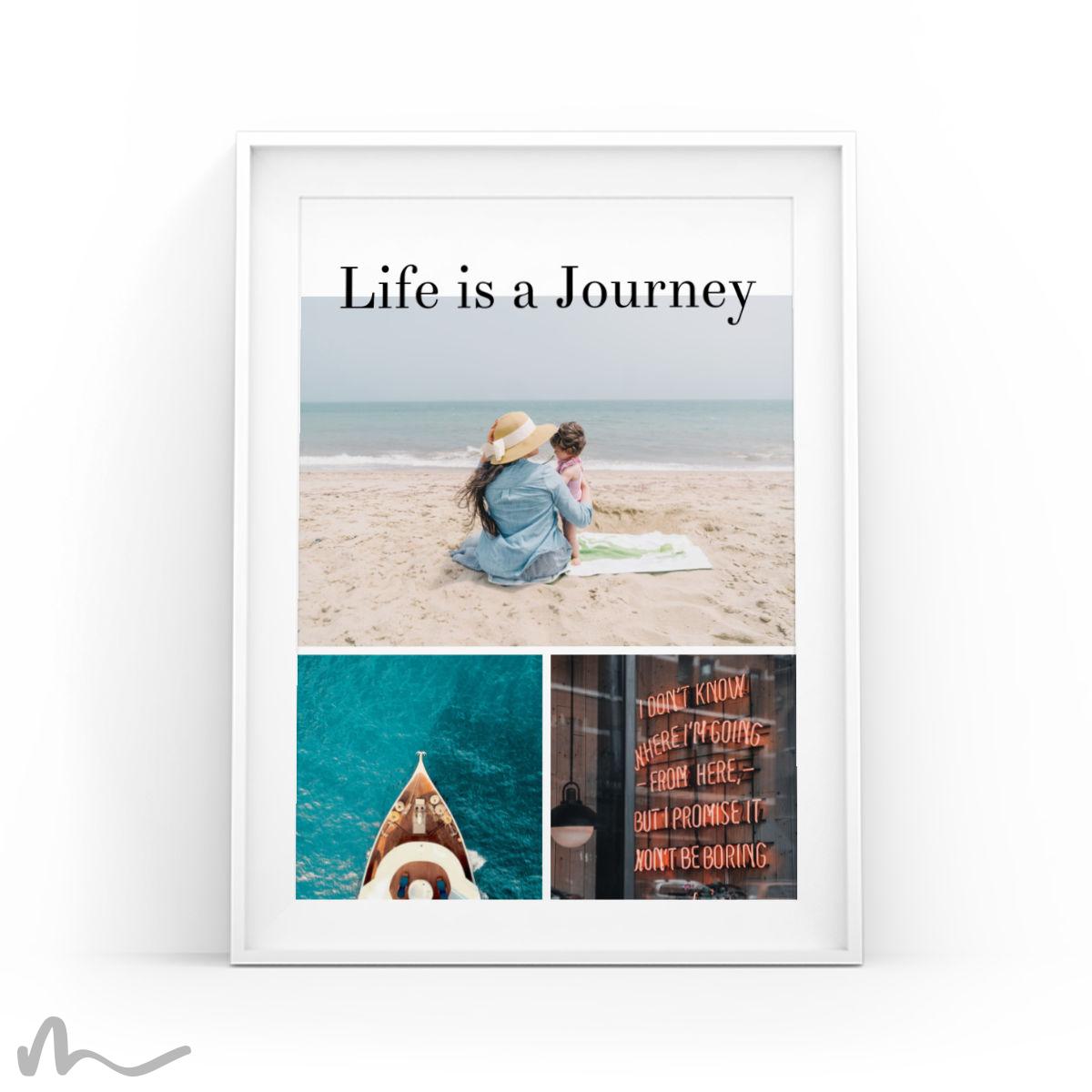 Poster Klares Design Hochformat - Momentu