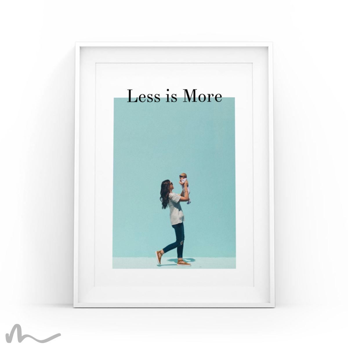 Poster Understatement Hochformat - Momentu